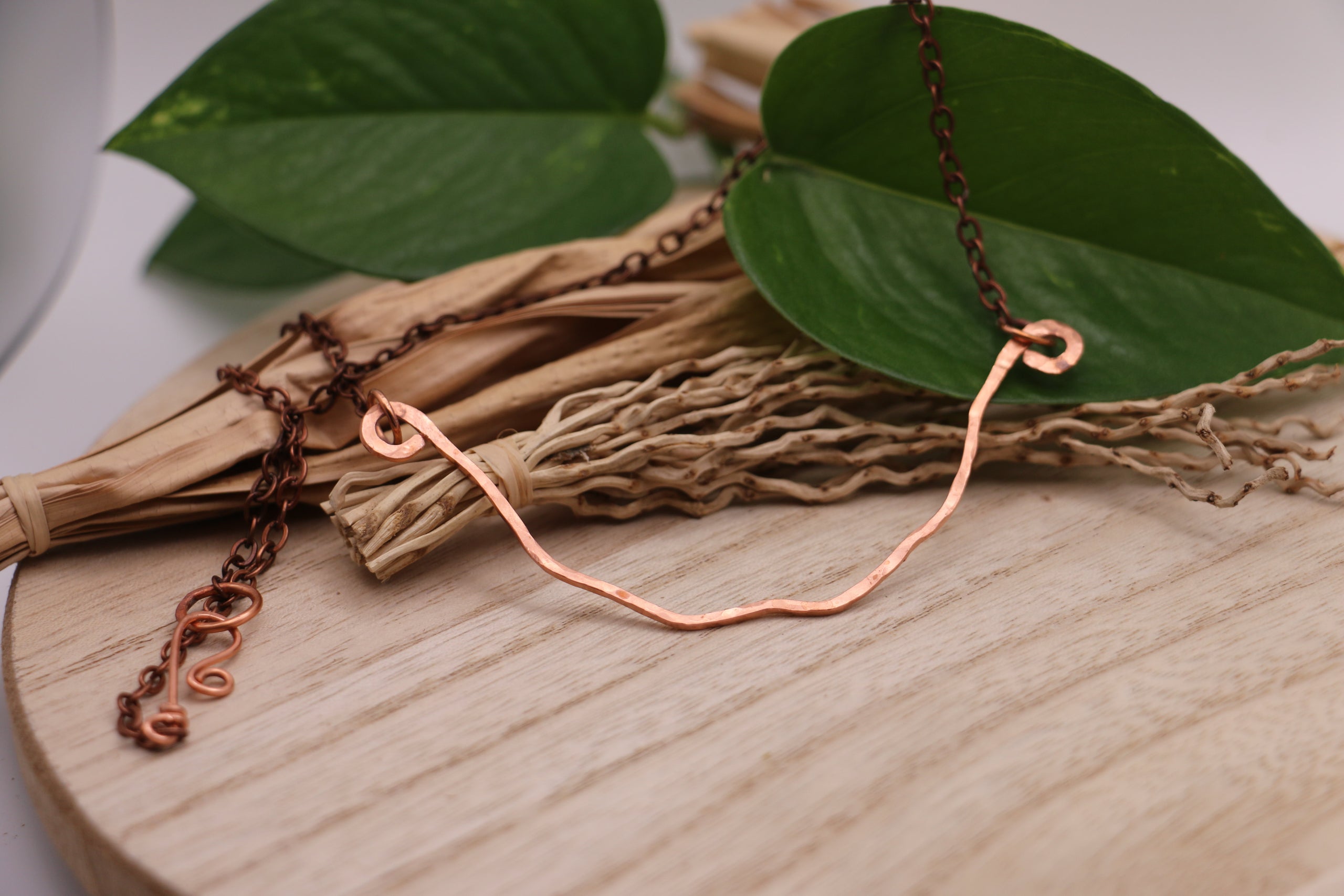 Custom Handcrafted copper necklace | Tempo Alley Jewelry